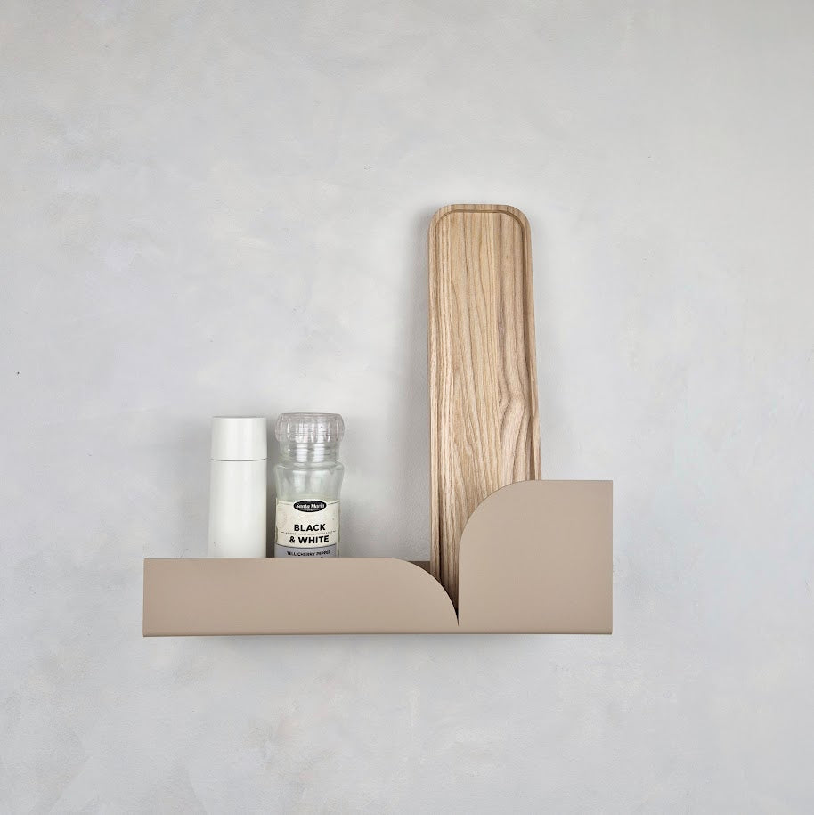 Beige Wall Shelf BAUHAUS- Large – DECOVRY