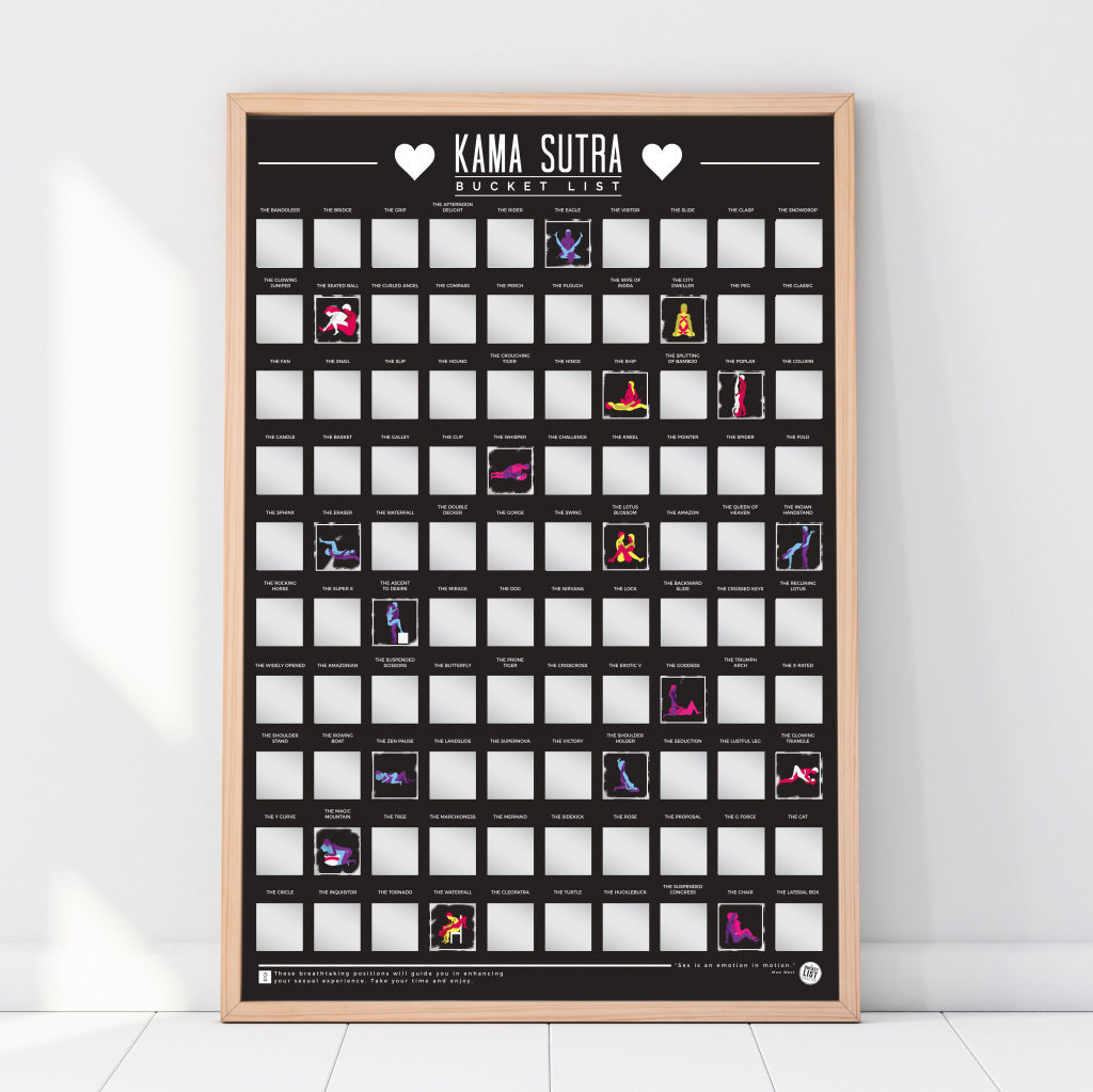 Gift Republic Scratch Poster - 100 Kama Sutra Positions – DECOVRY